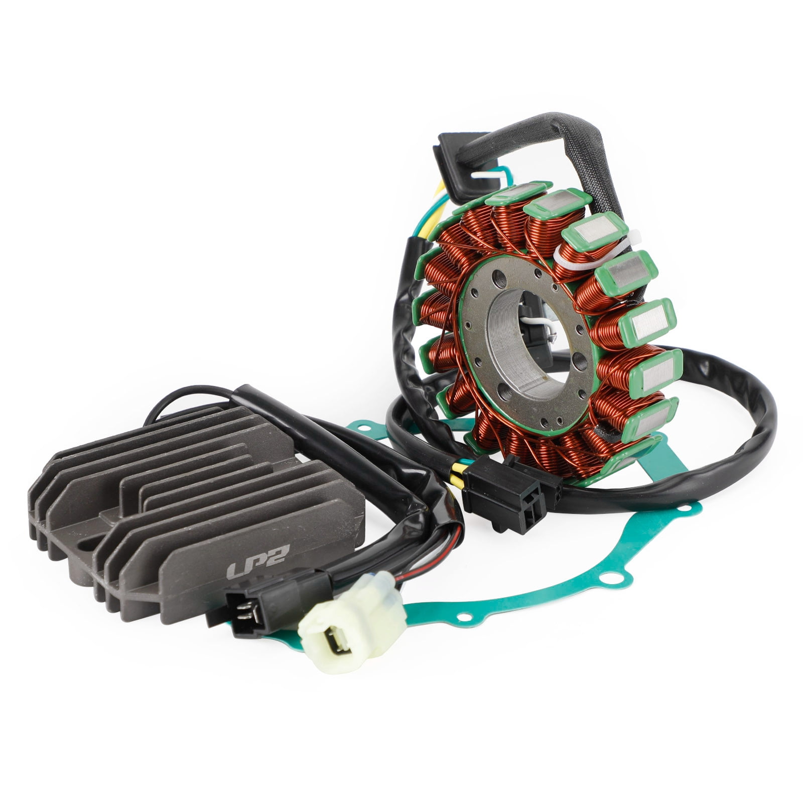 Magneto Stator+Voltage Rectifier+Gasket For Suzuki V Strom 650 DL650 ...