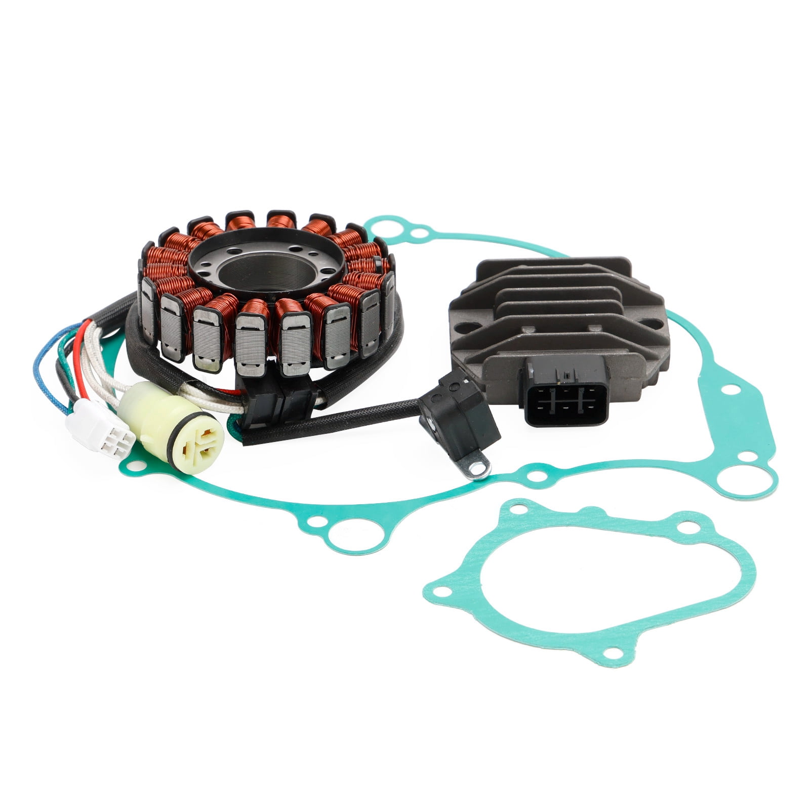 Magneto Stator + Voltage Rectifier + Gasket For Yamaha Raptor 660R ...