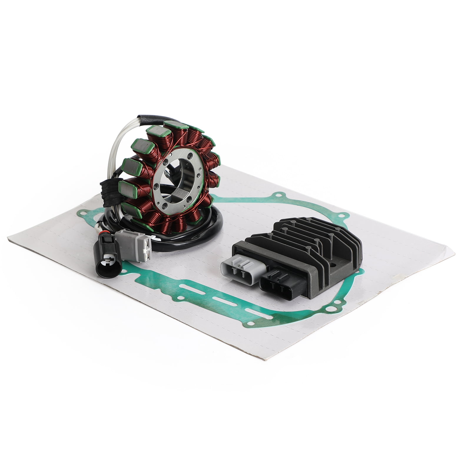 Magneto Stator+Voltage Rectifier+Gasket for Yamaha 08-18 Rhino 700 ...