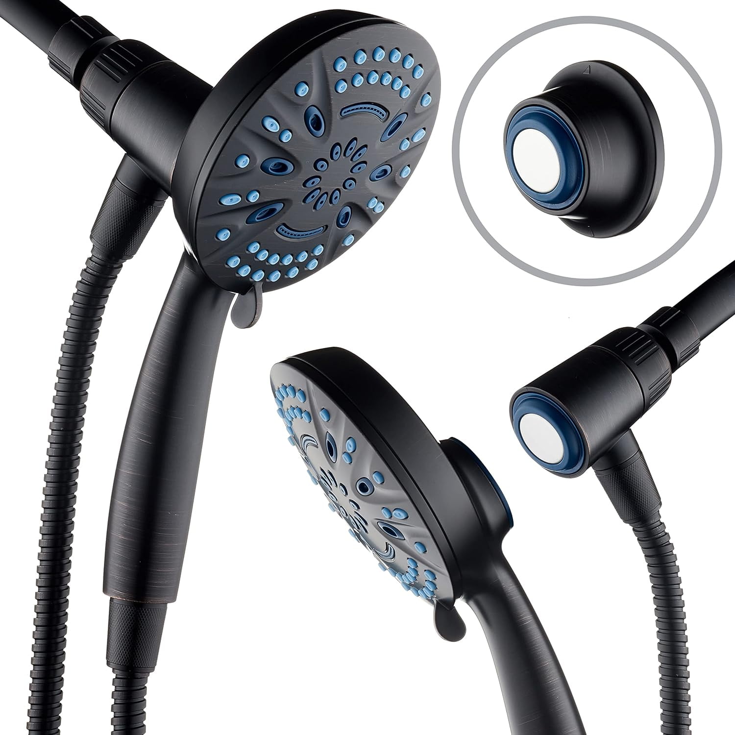 Magneton 8-setting Magnetic Docking Hand Shower with Built-in Shower ...