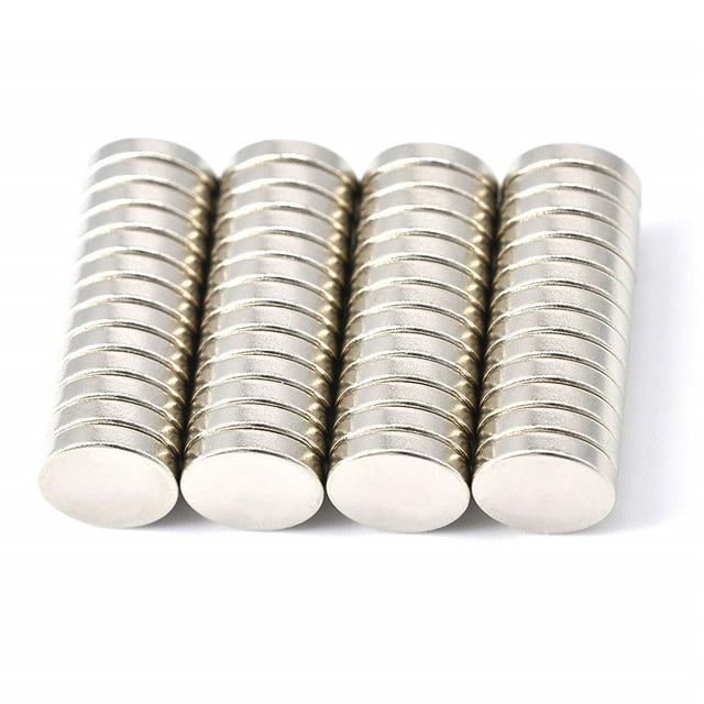 Magnetpro Super Strong 52 Pieces Round Small Disk Magnets 10x2 mm with ...