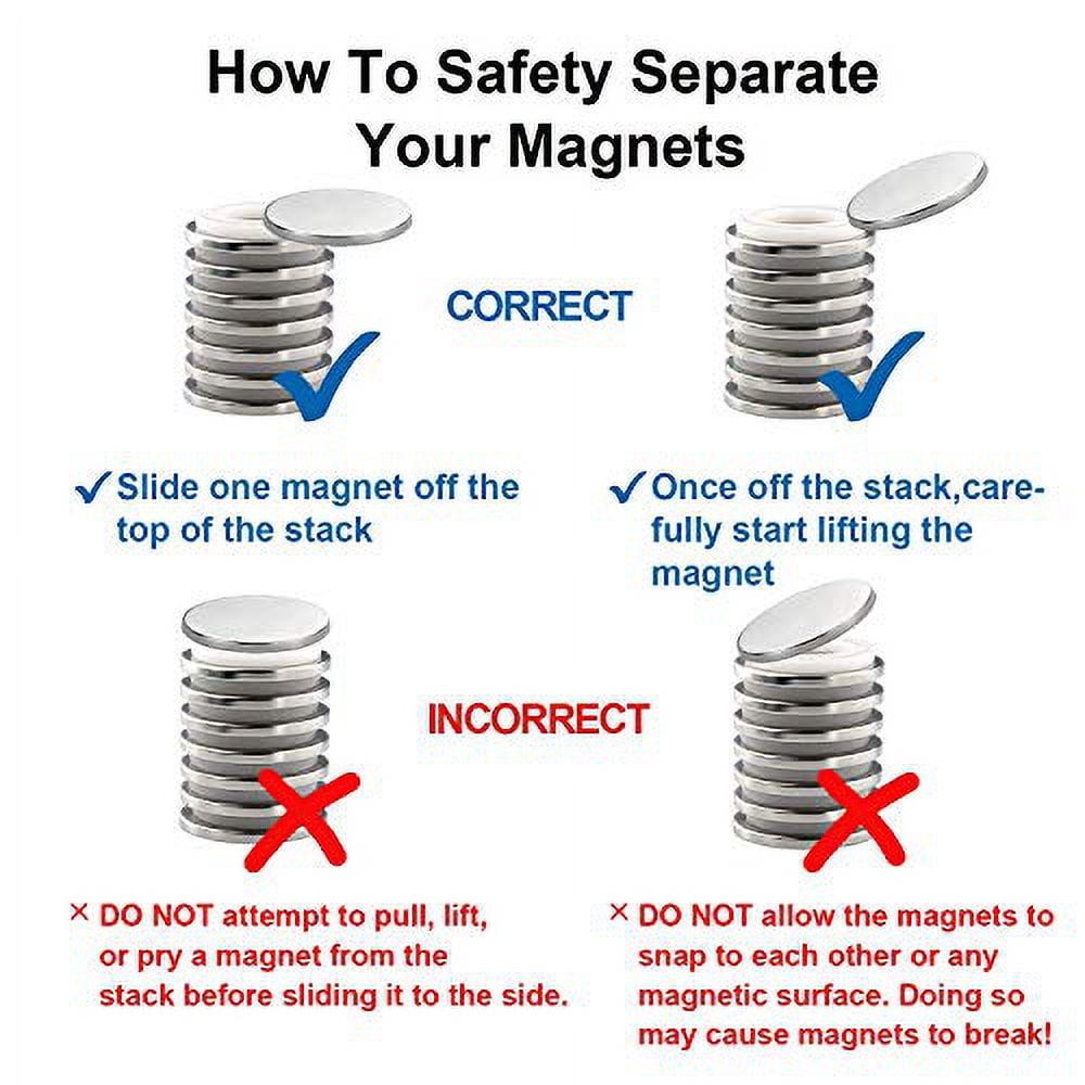 Magnets 5/16x1/16 Round Disc - Magnetic Circle Fastener Holder Space ...