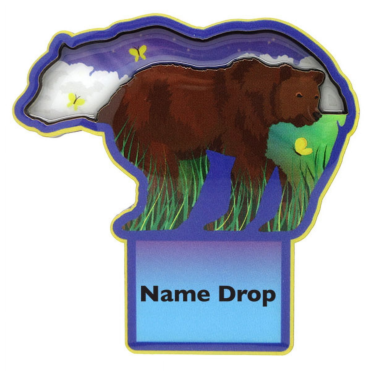 Magnets Imp MDF 3D Magnet Grizzly Scene in Silhouette Imprintables ...