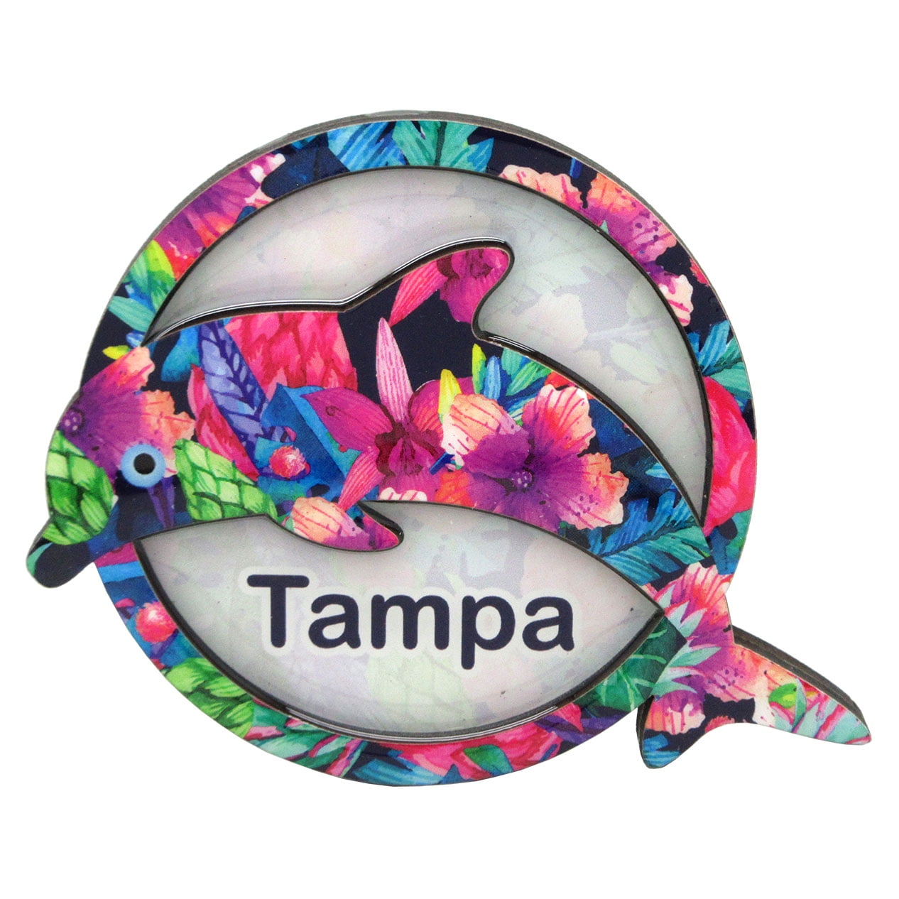 Magnets MDF 3D Magnet Colourful Dolphin in CircleTampa - Walmart.com