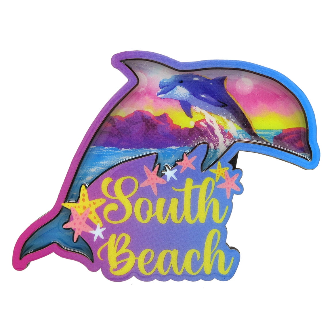 Magnets MDF 3D Magnet Dolphin scene in SilhouetteSouth Beach - Walmart.com