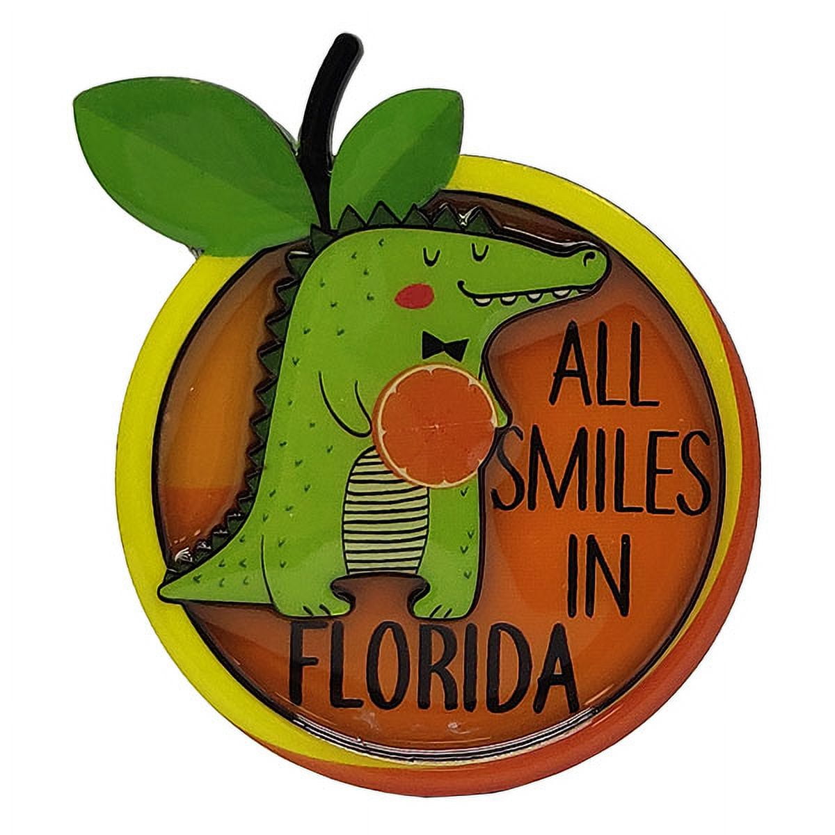 Magnets MDF 3D Magnet Smiling Gator Florida General - Walmart.com