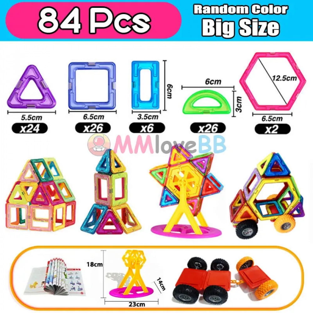 Magnets Toys for Kids Big Size Plus Magnetic Blocks for Children ...