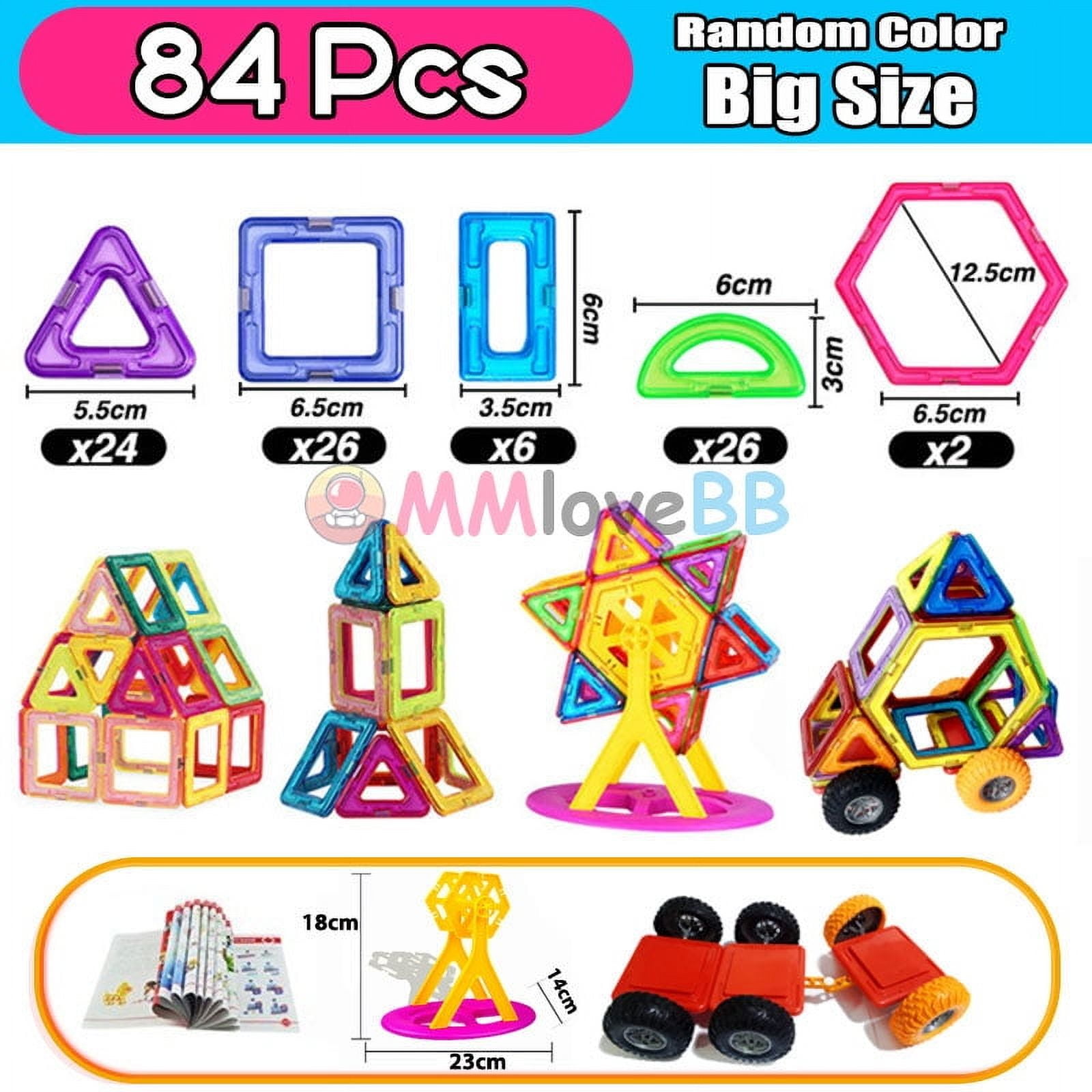 Magnets Toys for Kids Big Size Plus Magnetic Blocks for Children ...