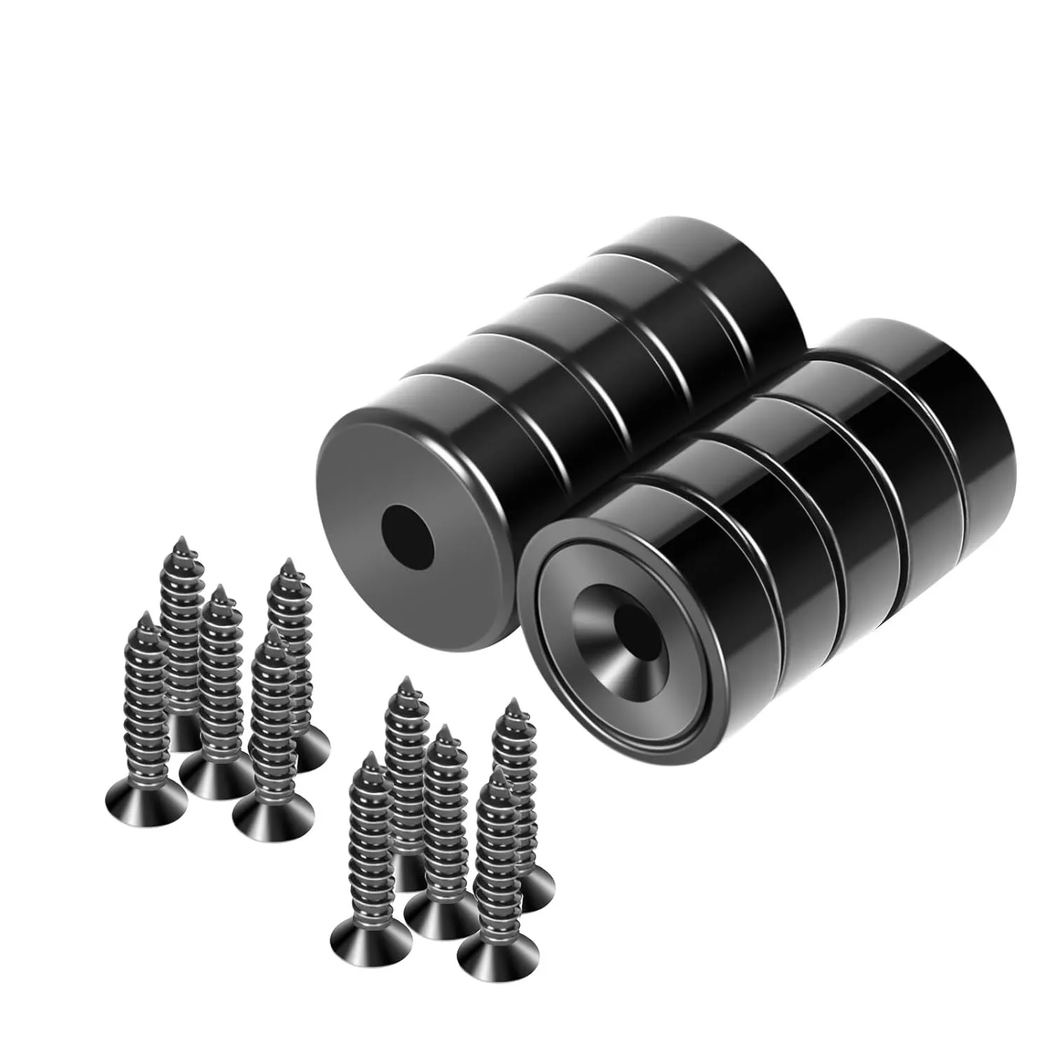 Magnets With Screws,22Lbs Strong Disc Magnet With Holes In The Center ...