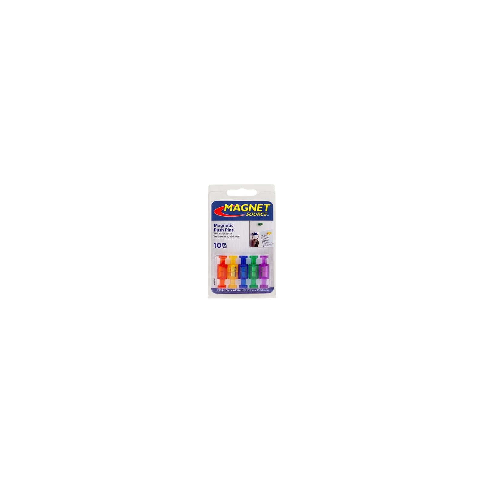 Magnetsource 08013 Push Pin Magnets, 10-Ct. - Quantity 6 - Walmart.com