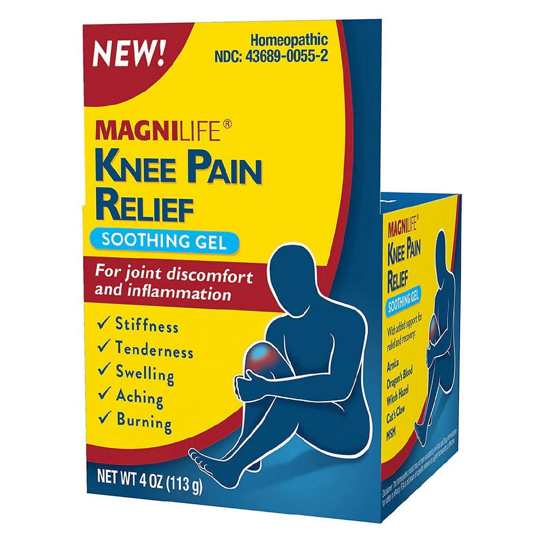 MagniLife Soothing Knee Pain Relief Gel, 4.0Oz - Fast-Acting, Non ...