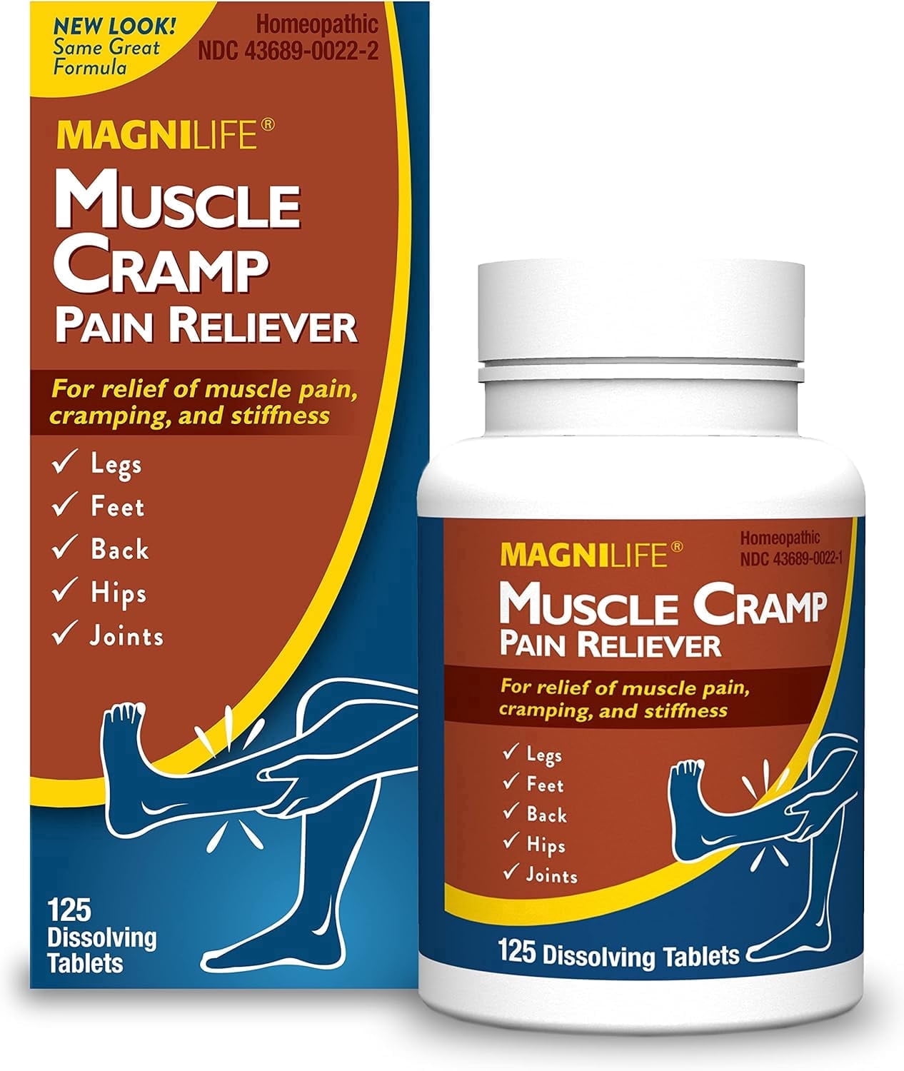 MagniLife Muscle Cramp Pain Relief, 125 Ct, Helps Ease Muscle Ache ...