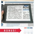MagniPros Full Page Magnifier Sheet for Seniors with Bonus Bookmark ...