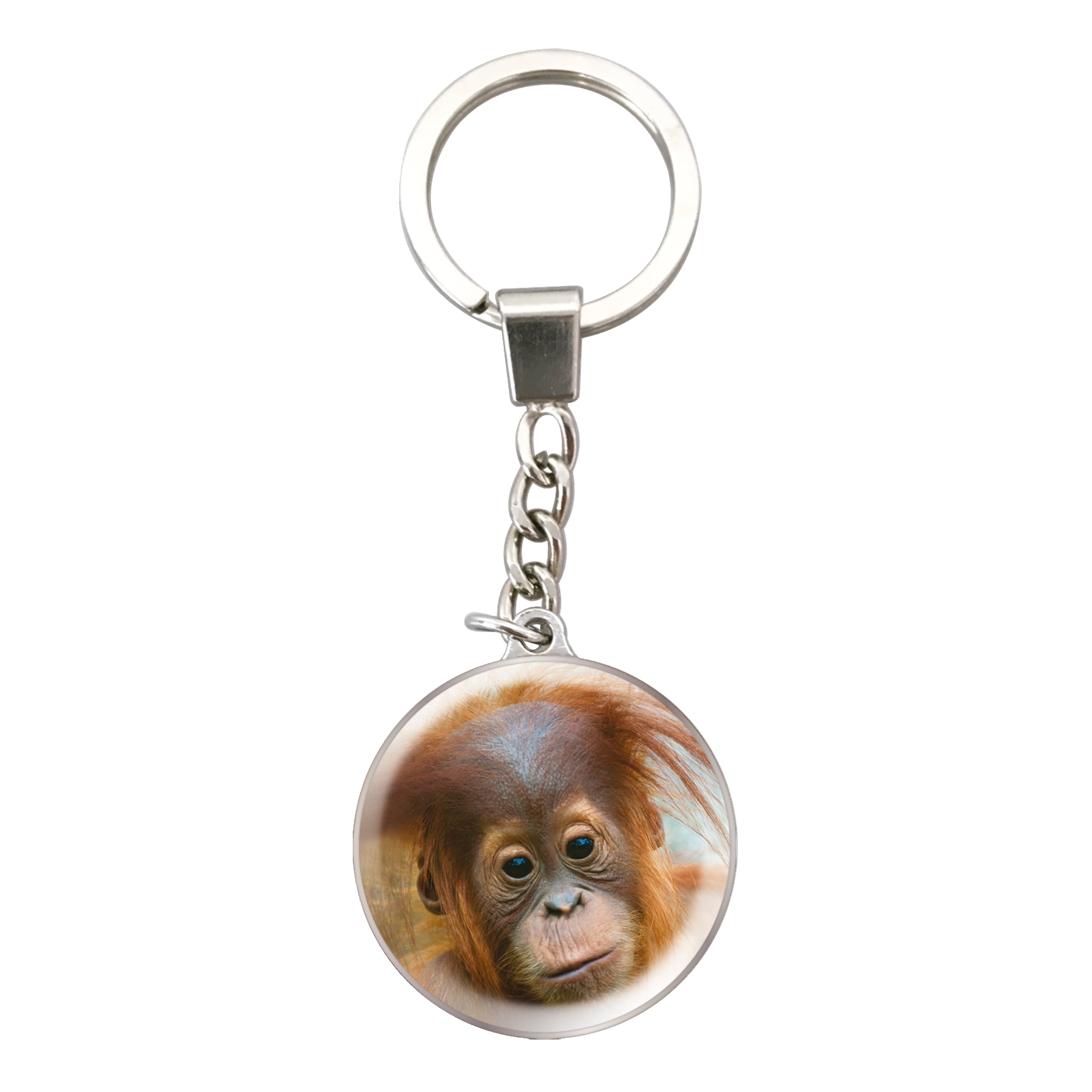 Magnidome Orangutan Keychain from Deluxebase - Dome-shaped Picture Key ...