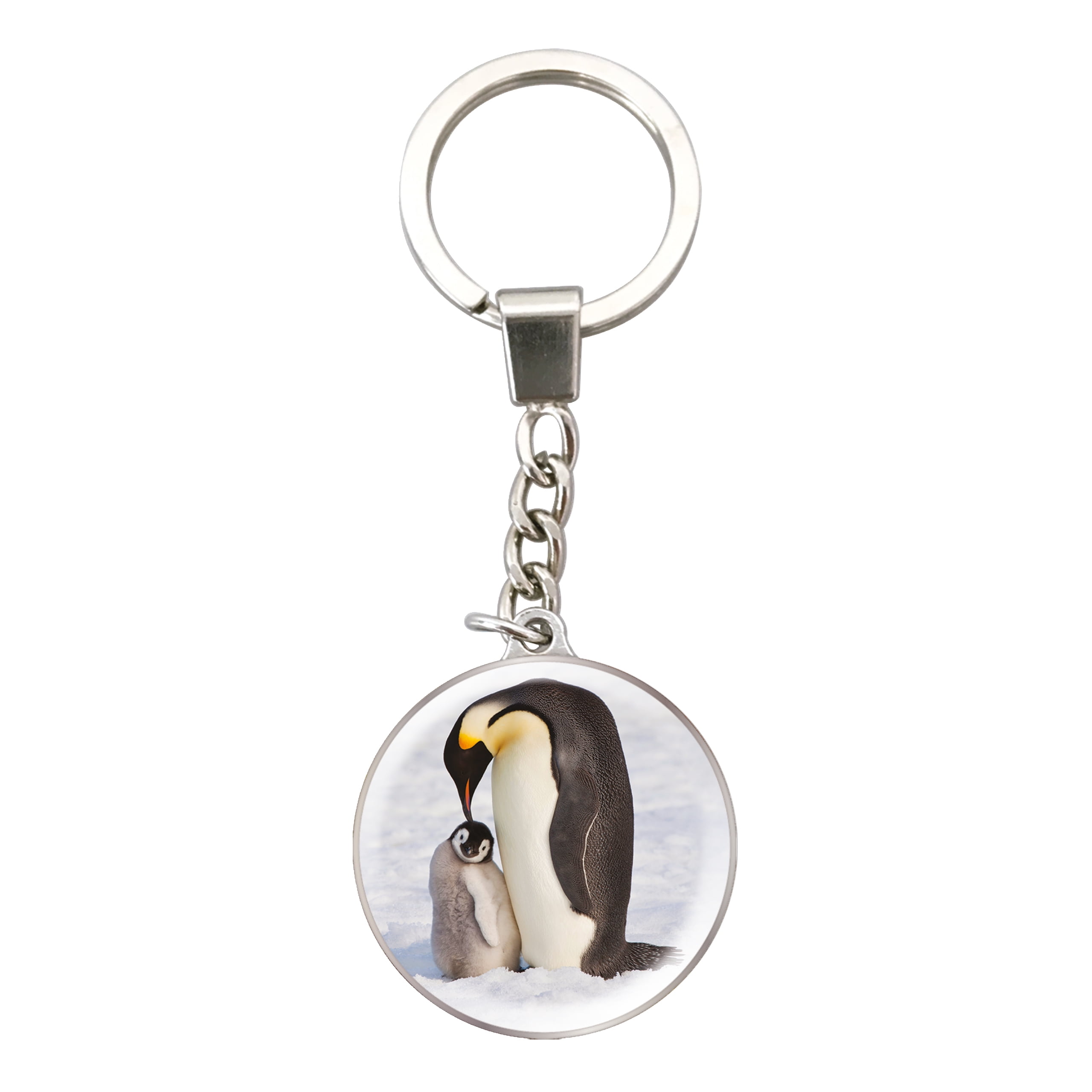 Magnidome Penguin Keychain from Deluxebase - Dome shaped Picture Key ...