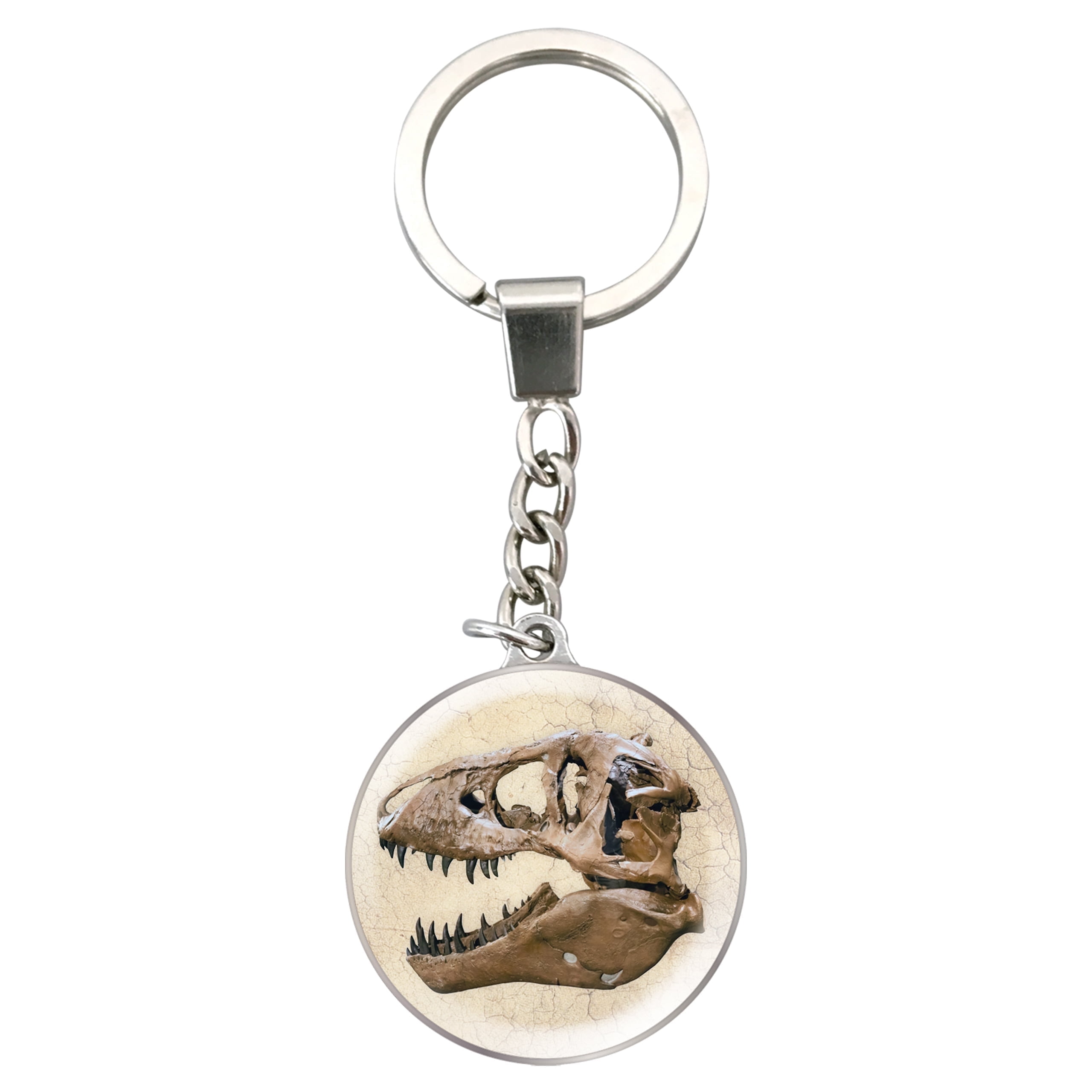 Magnidome T-Rex Keychain by Deluxebase. Crystal Glass Dome Key Ring ...