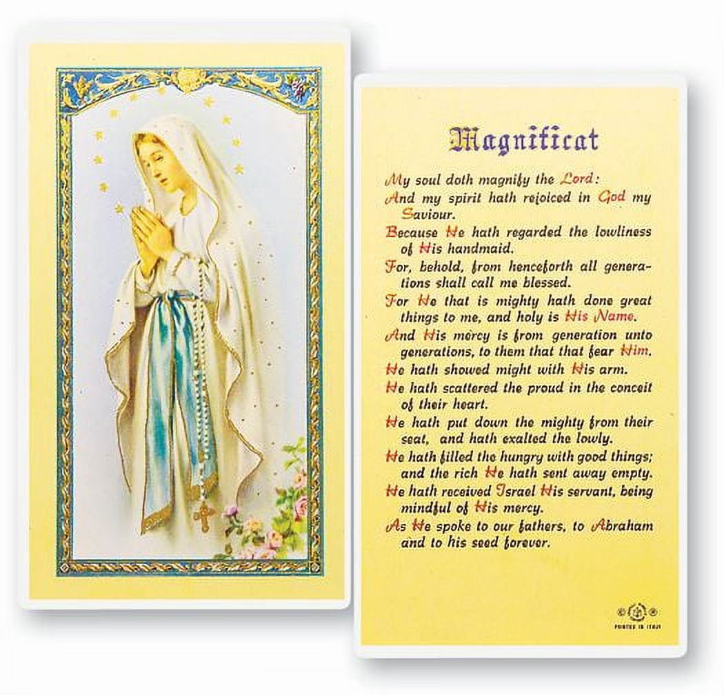 Magnificat Laminated Catholic Prayer Holy Card with Prayer on Back ...