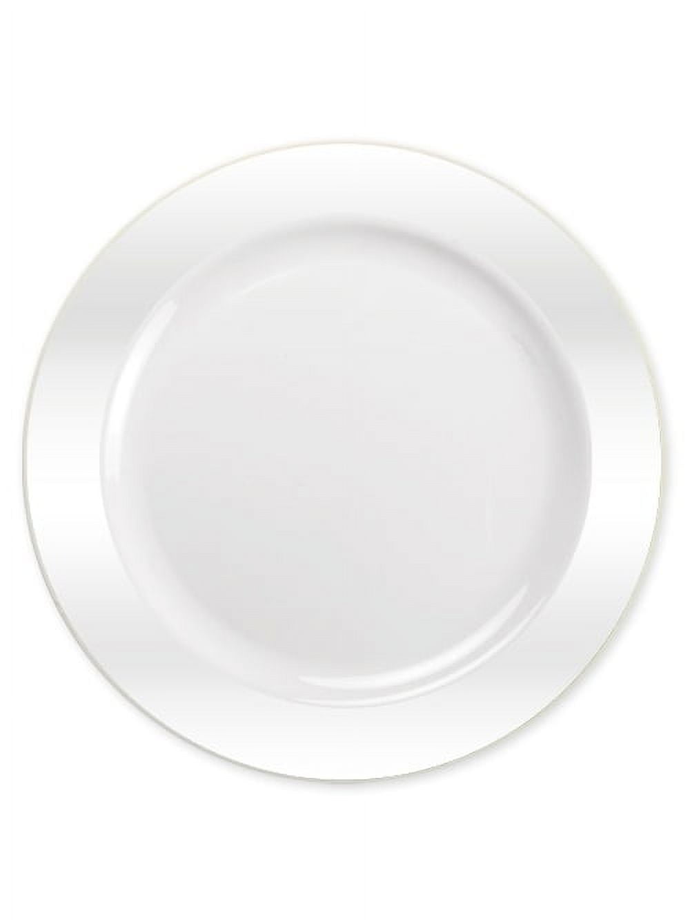 Party Source Magnificence Pearl Plastic Luncheon Party Plates 30Pcs ...