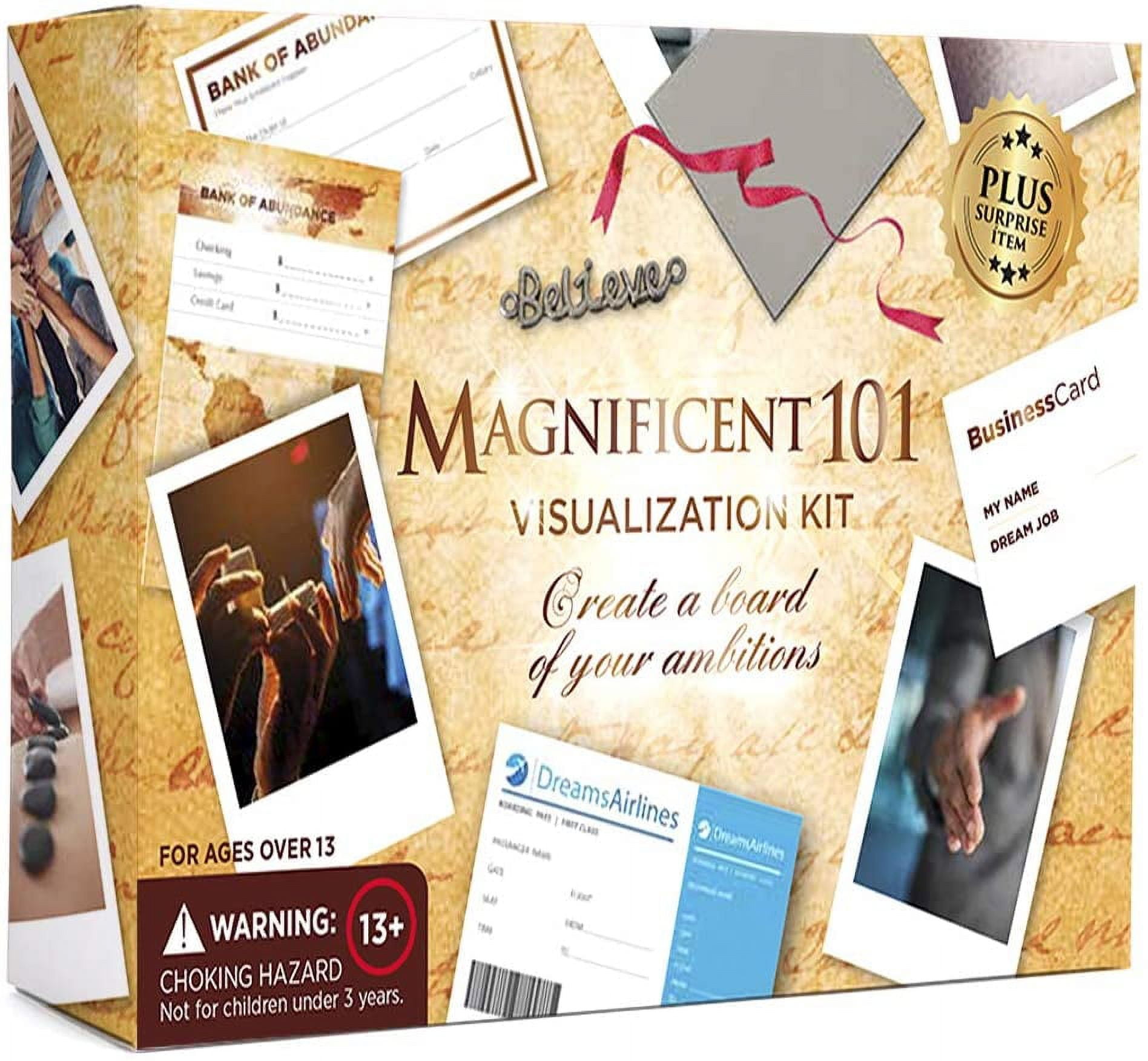 Magnificent 101 Bulletin Board Decoration Vision Board Kit, Gold, 30 ...