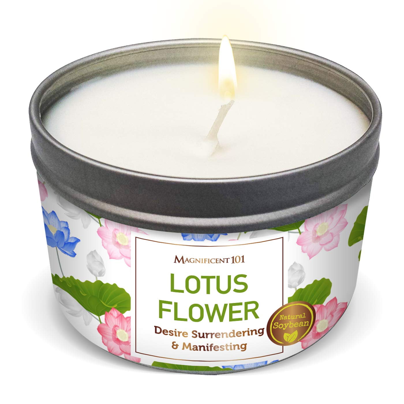 Magnificent 101 Long Lasting Lotus Flower Aromatherapy Candle | 6 Oz ...