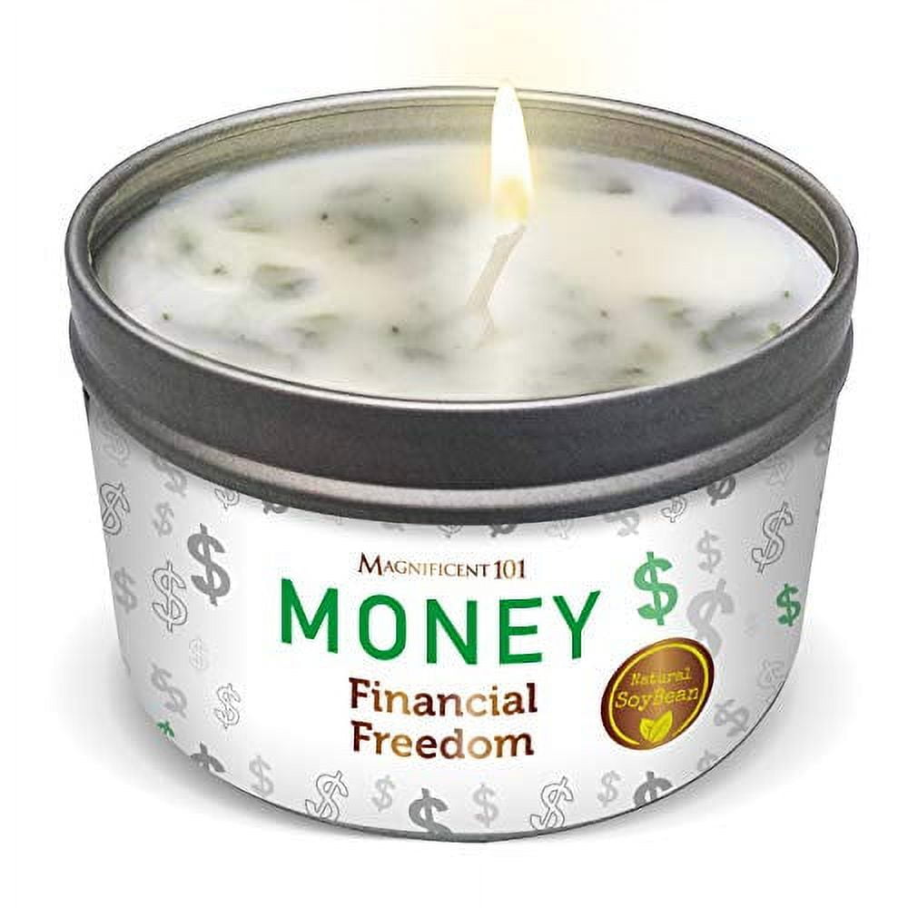 Magnificent 101 Long Lasting Money Smudge Candle | 6 Oz - 35 Hour Burn ...