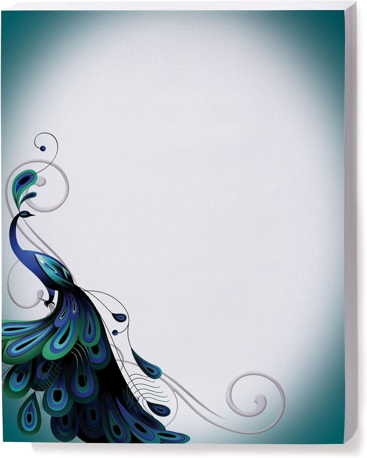 Magnificent Peacock Invite Special Event Theme Paper Stationery, Border ...