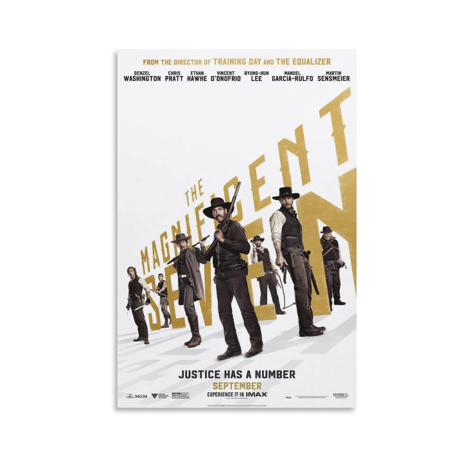 The Magnificent Seven Classic Movie Poster Artworks Picture Print ...