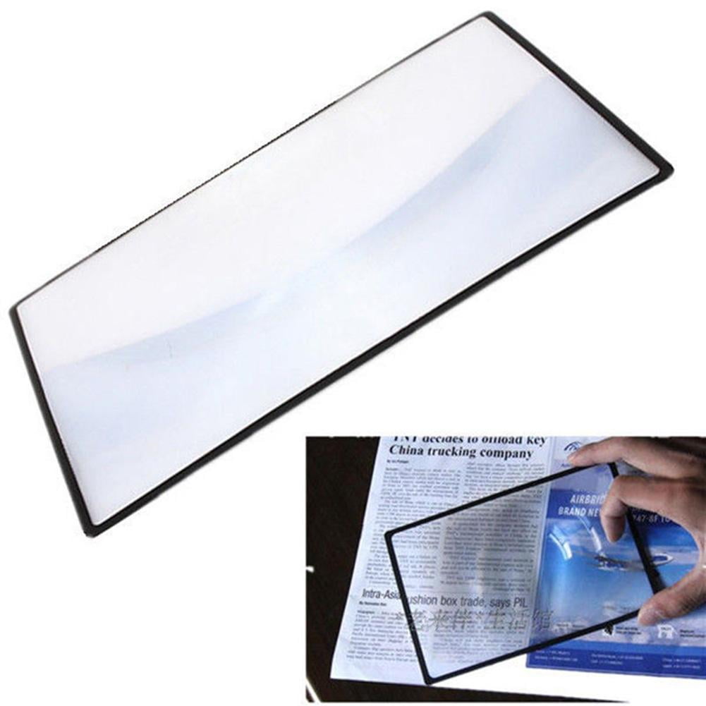 Magnifier 180X120mm Convinient A5 Flat PVC Sheet X3 Book Page ...