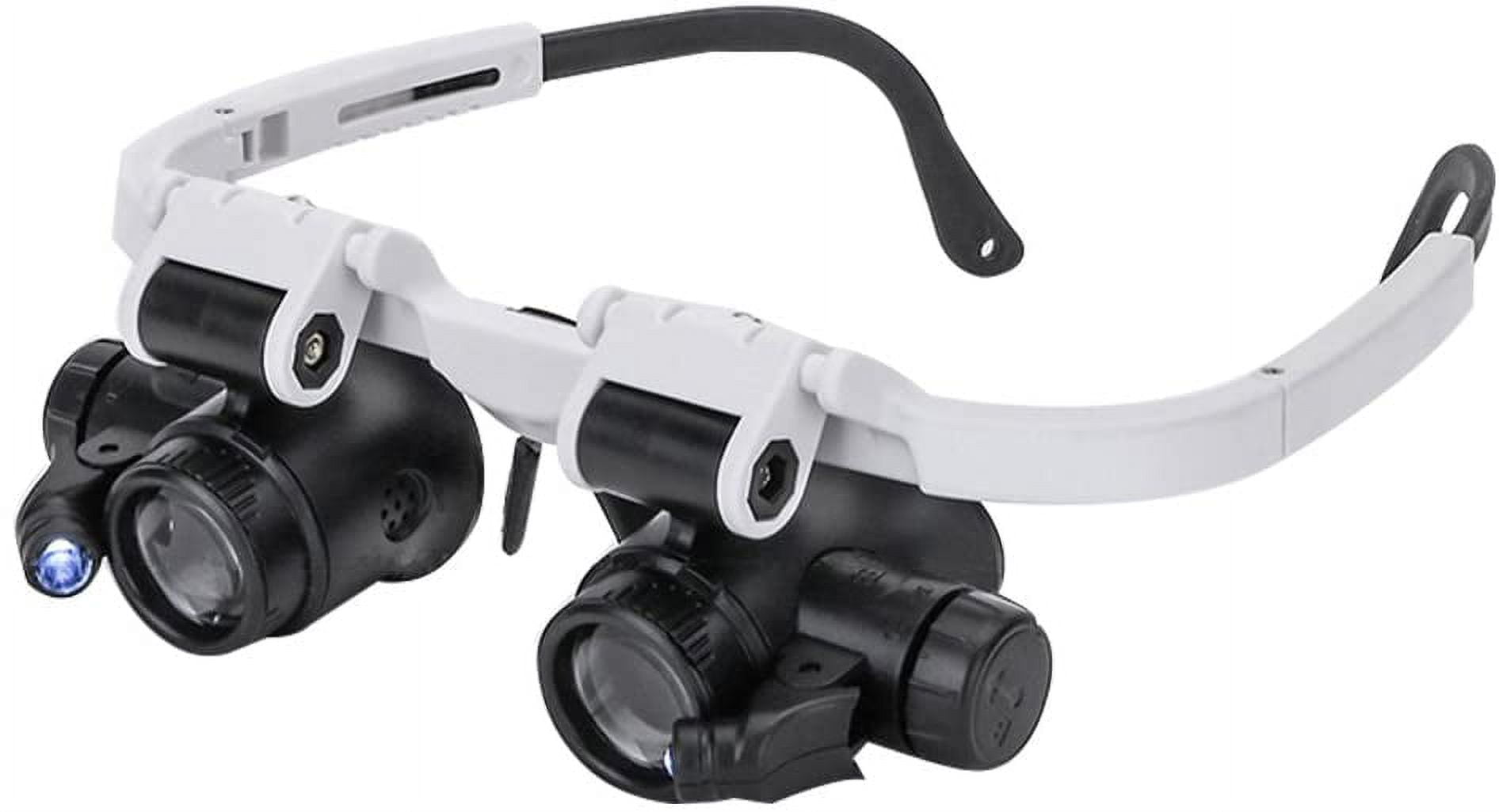 Magnifier Glasses 8X 15X 23X Magnifying Glasses LED Headband Glass Eye ...