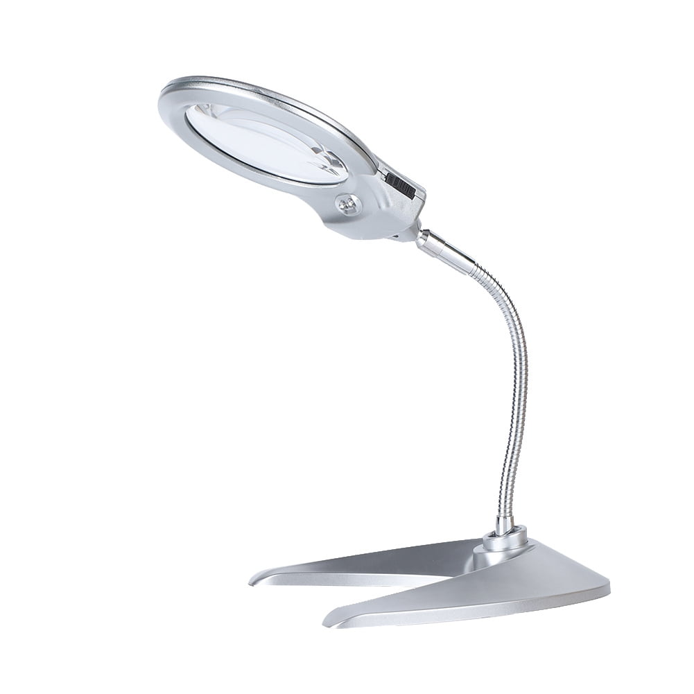 Magnifier Magnifying Crafts Desk Lamp With 2 LED Lights - Walmart.com