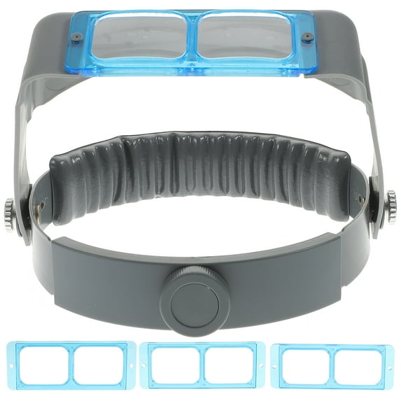 Homemaxs Wearable LED Magnifier, Lighted Headband Visor, Double Lenses ...