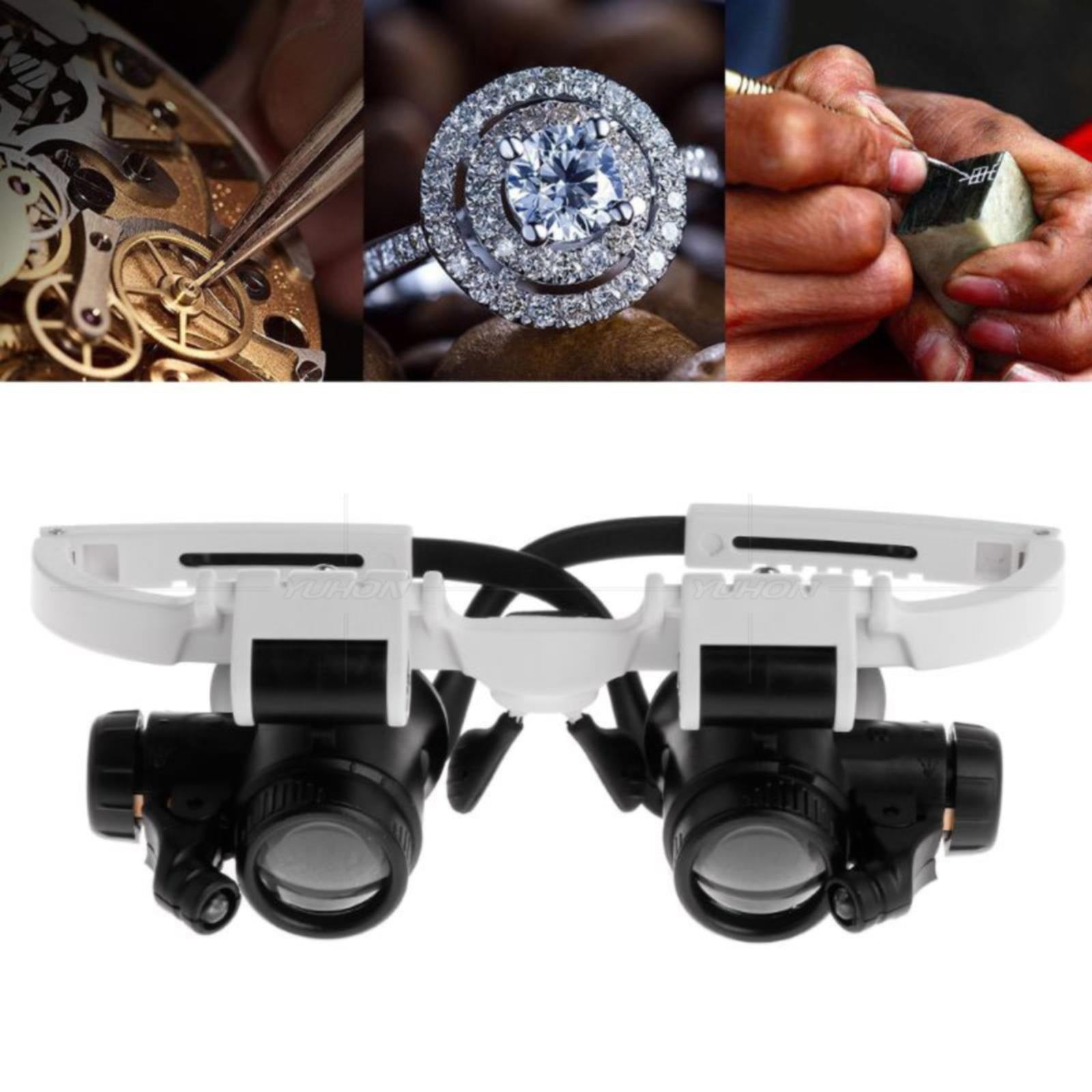 Magnifier With Light Magnifying Glasses With LED Light Jeweler Watch ...