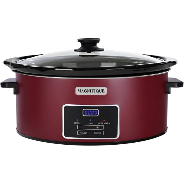 Magnifique 4-Quart Slow Cooker with Casserole Manual Warm Setting ...