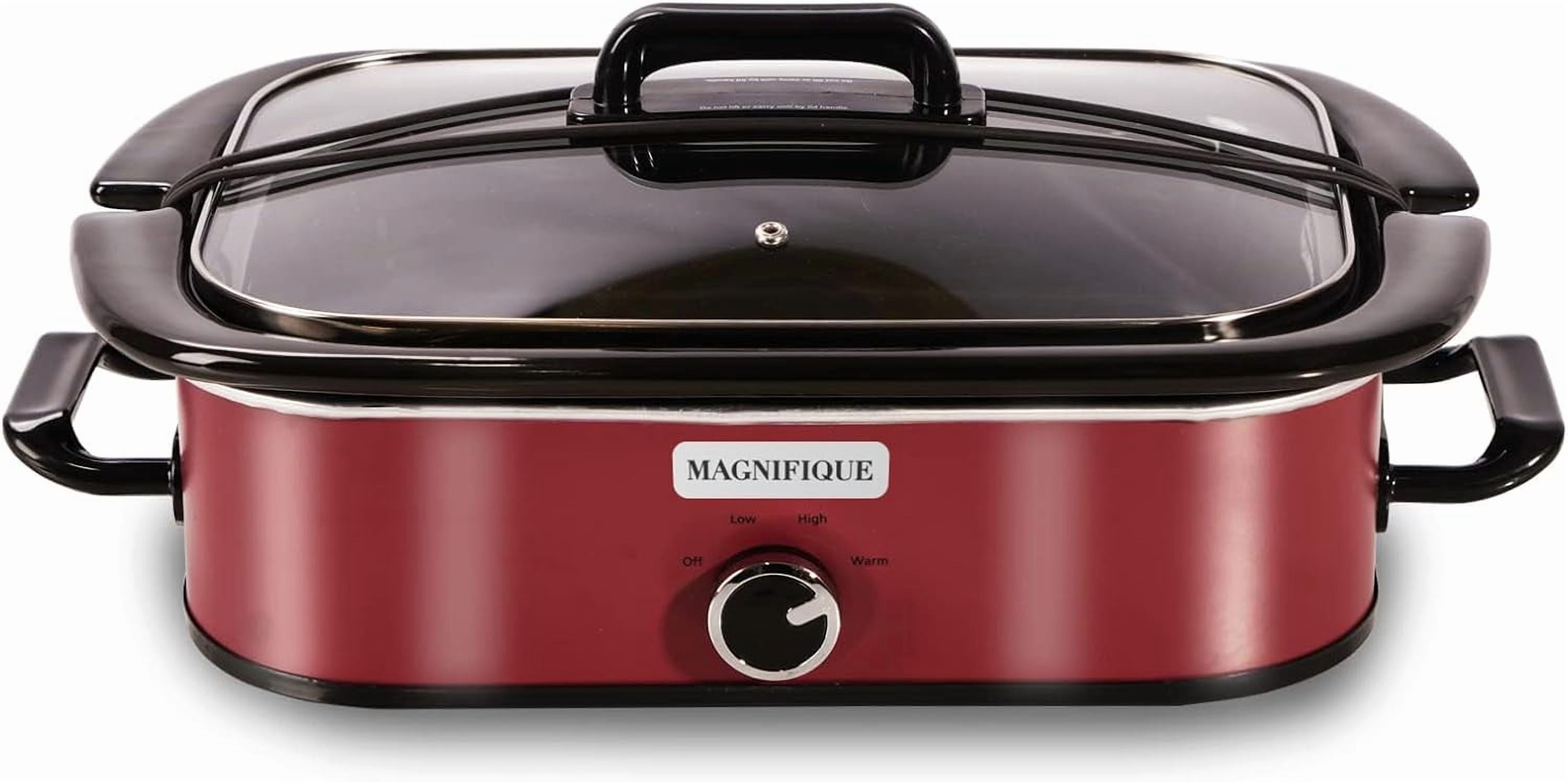 Magnifique 4-Quart Slow Cooker with Casserole Manual Warm Setting ...