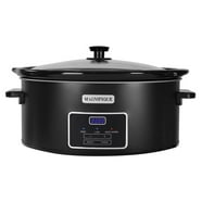 Presto 6-Quart Nomad Electric Crockpot, Traveling Slow Cooker, Green ...