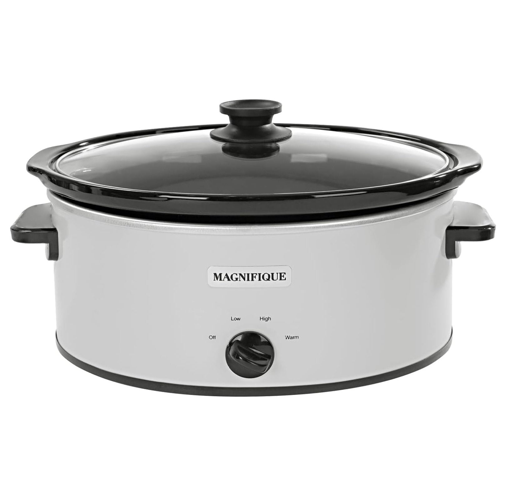 Magnifique 6 Quart Slow Cooker Oval Manual Pot Food Warmer with 3 ...
