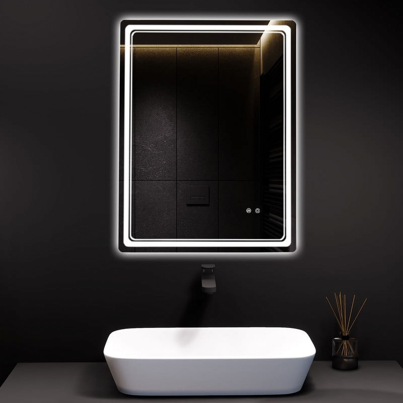Magnifique Led Mirror for Bathroom Rectangle Vanity Mirror with Lights ...