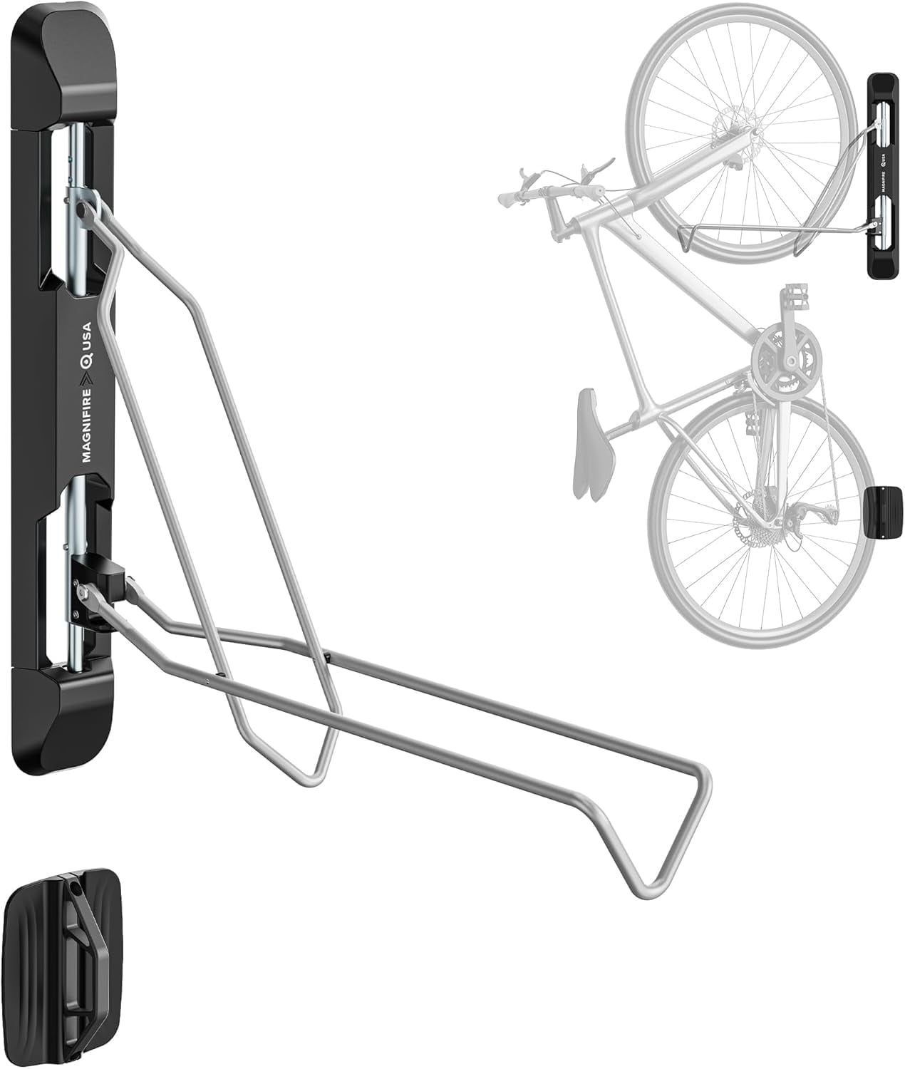 Magnifire USA Adjustable, Foldable Stainless Steel Bicycle Storage ...