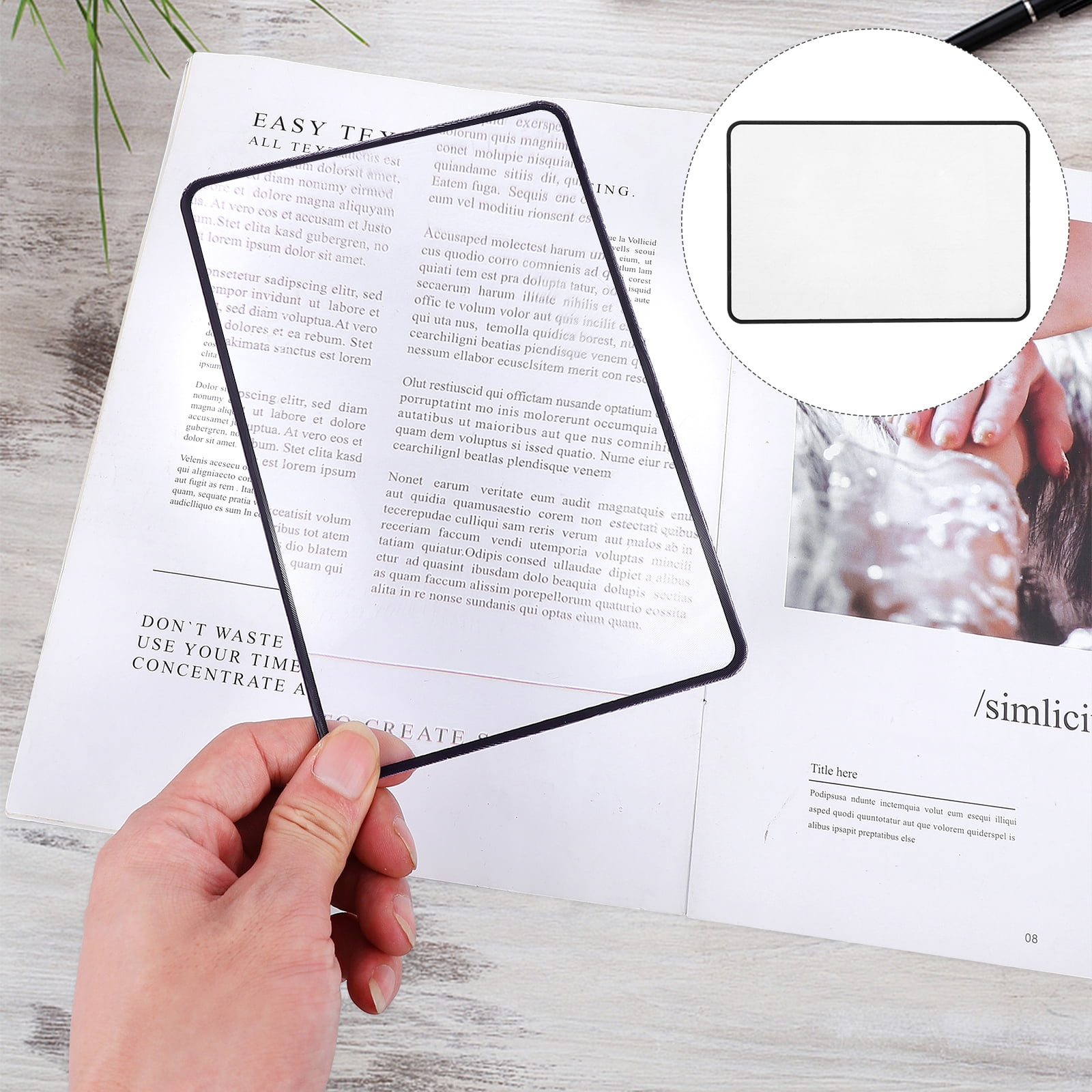 Magnifying Bookmark for Reading Magnifier Bookmark Full Page Magnifier ...