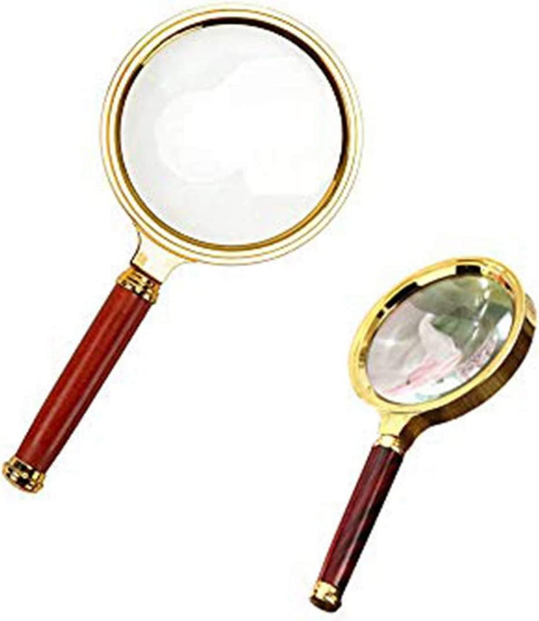 Magnifying Glass 10x Vintage Magnifying Glass Lens Portable 80mm/60mm ...
