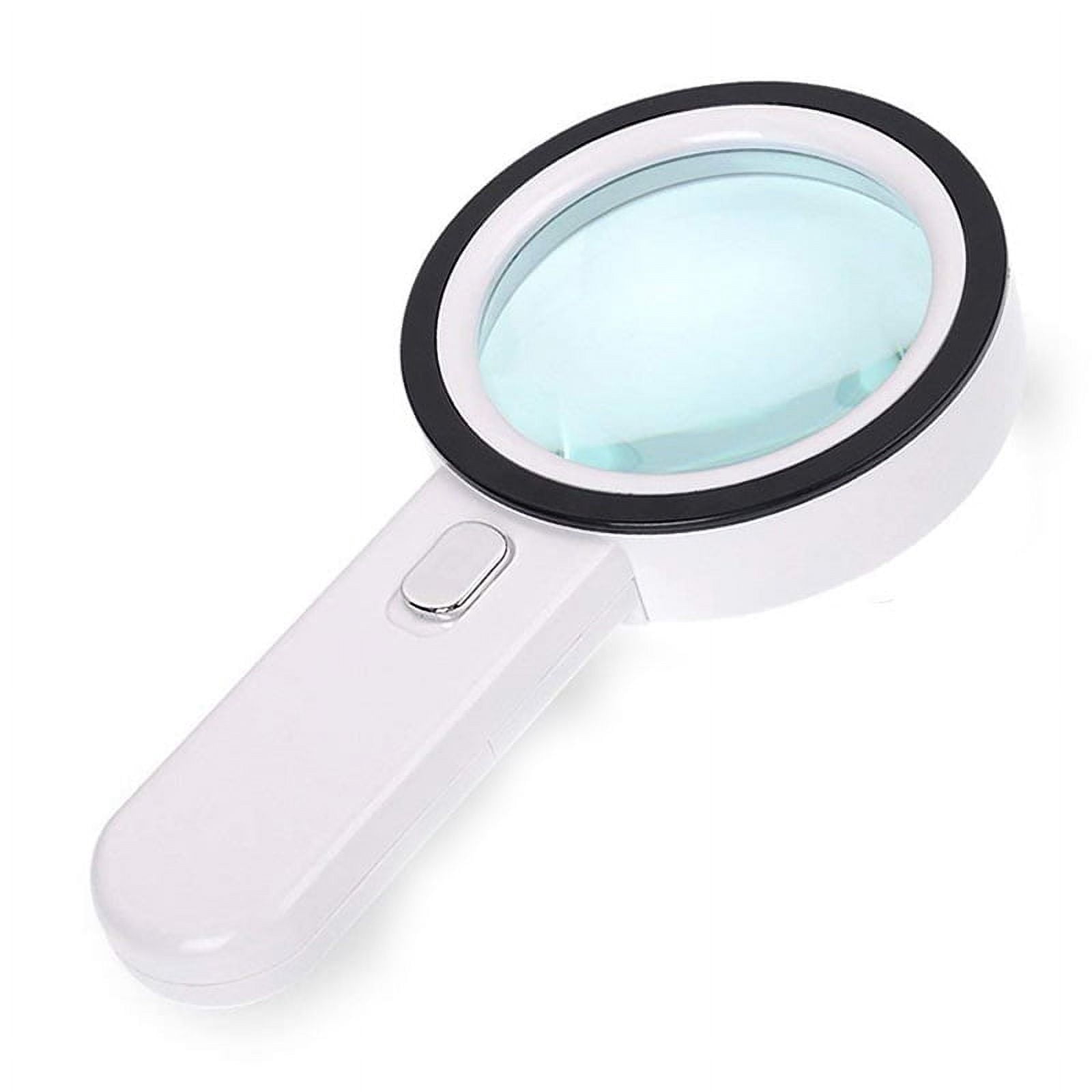 Magnifying Glass 20X, Magnifier with Light, LED Illuminated Handheld ...