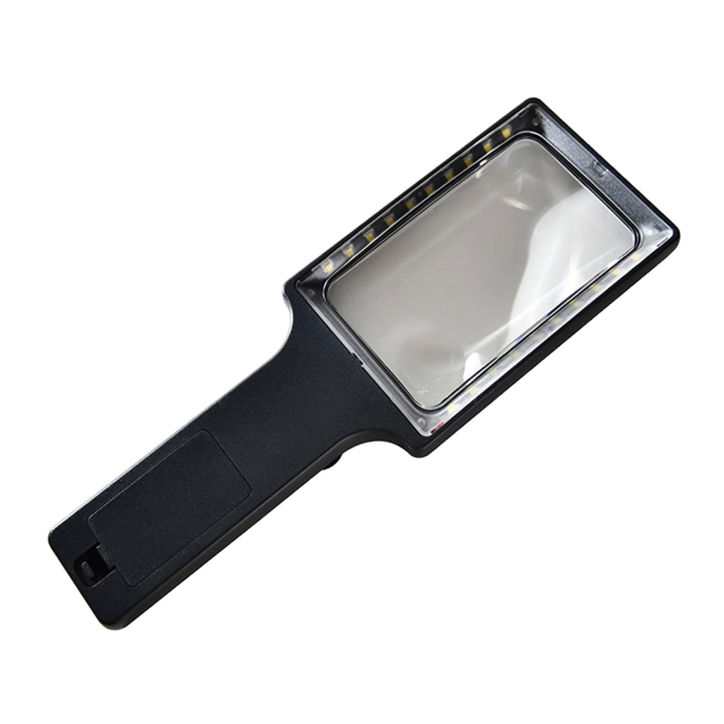 Magnifying Glass 8X Handheld Illuminated Lighted Magnifiers with 20 LED ...