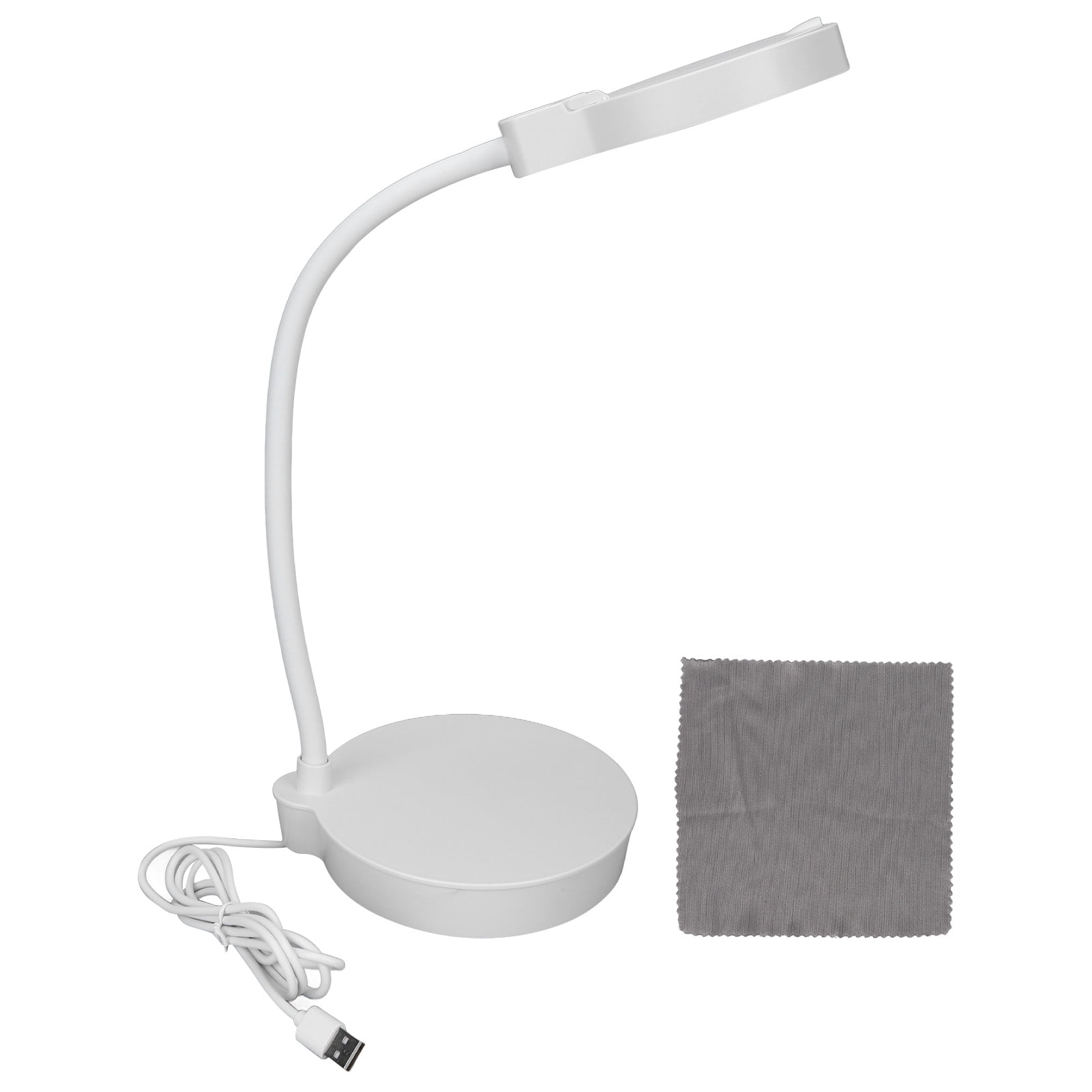 Adjustable LED Ring Magnifying Glass Lamp, 110mm White, Perfect for ...