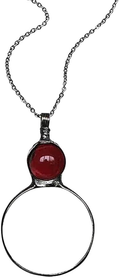 Magnifying Glass Necklace, Pendant Optical Magnifier,10X Fun Magnifying ...
