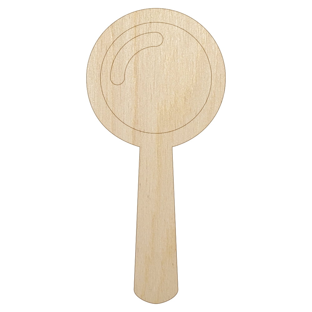 Magnifying Glass Wood Shape Unfinished Piece Cutout Craft DIY Projects ...