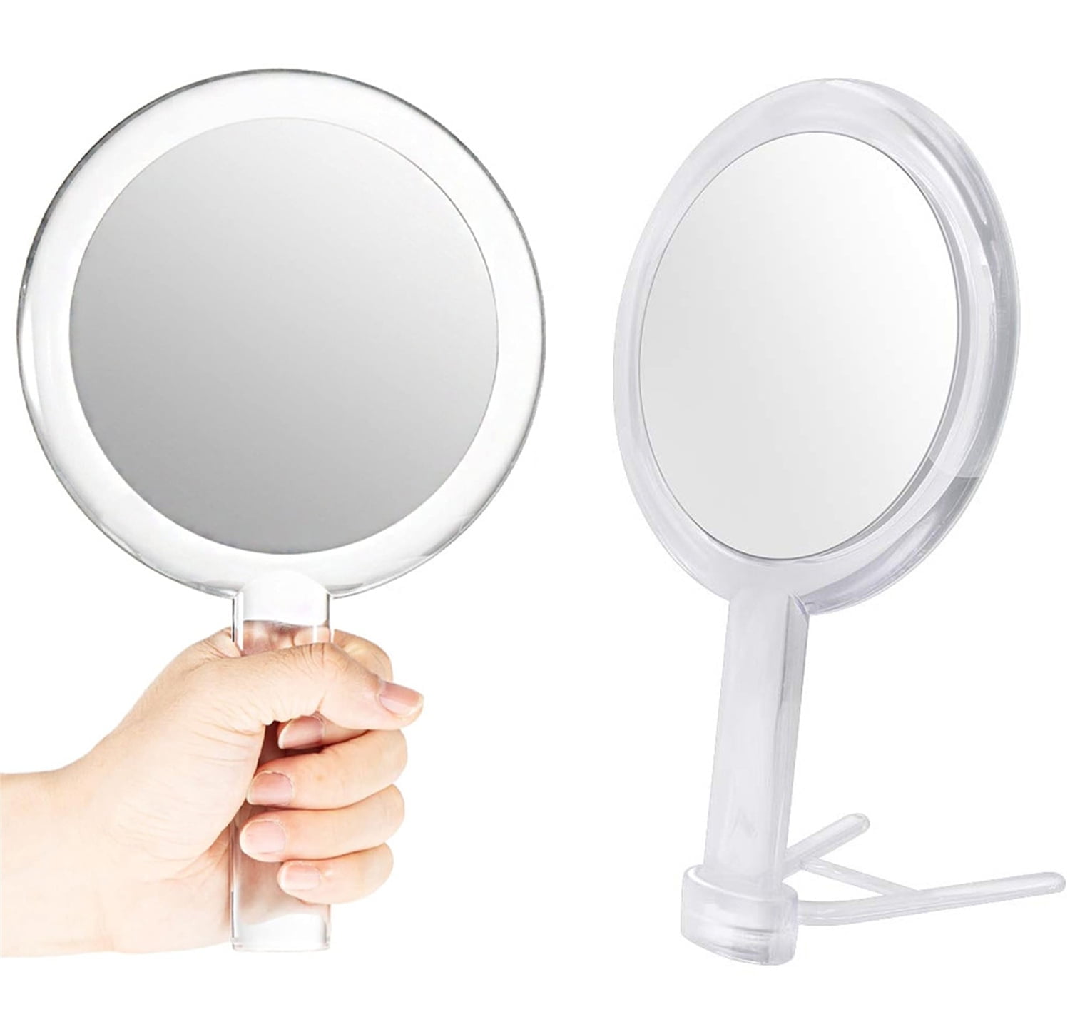 Magnifying Handheld Mirror,Happon Double-Sided 1X/10X Magnifying ...