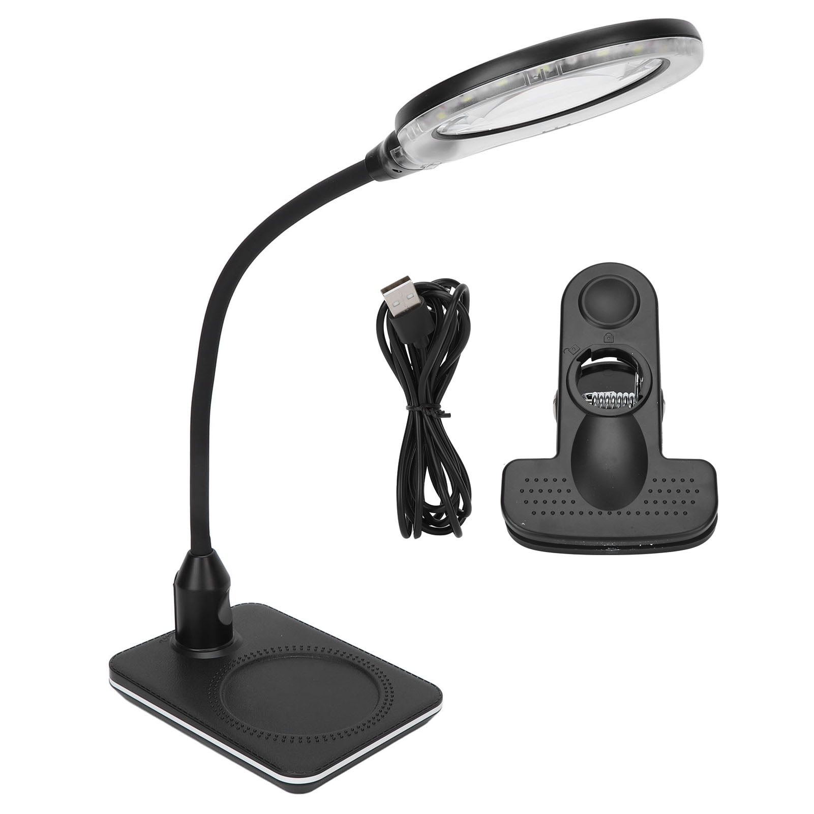 Magnifying Lamp 3X Primary 10X Secondary Adjustable Gooseneck with Soft ...