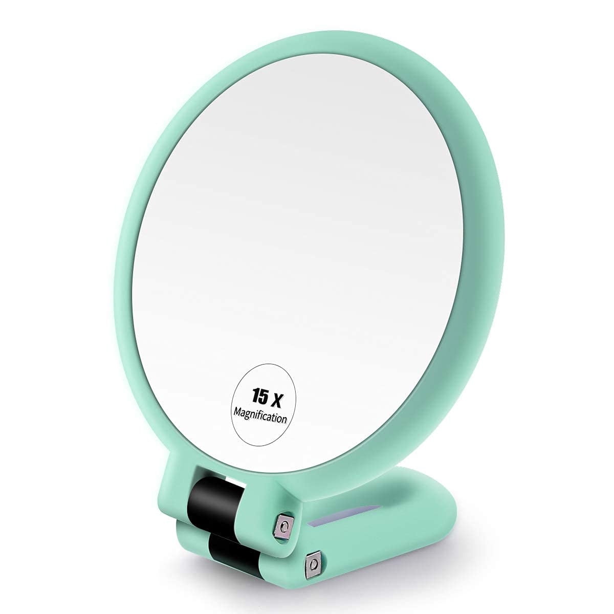 Magnifying Mirror, 15X Hand Mirror with Handle for Travel Magnifying ...