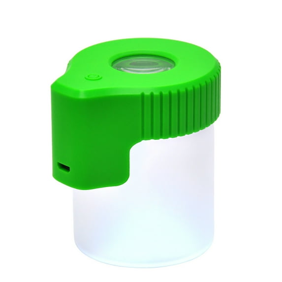 Magnifying Viewing Jar with LED Light, Airtight Transparent Glass ...