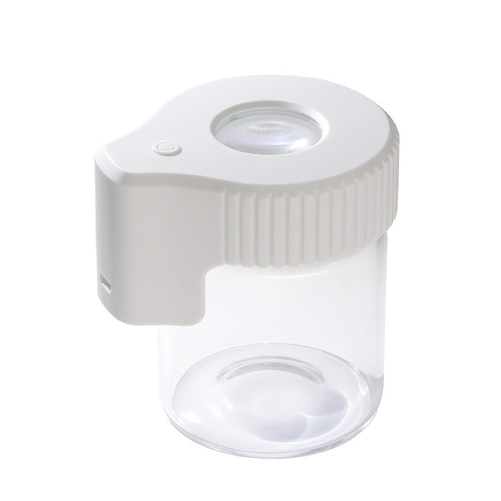 Magnifying Viewing Jar with Led Light, Airtight Transparent Storage ...